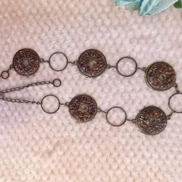 Source Unknown | Accessories | Vintage Round Embellished Brass Disk ...